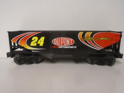 LIONEL O SCALE DUPONT #24 JEFF GORDON HOPPER FROM NASCAR TRAIN SET | eBay
