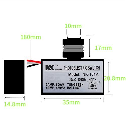 2pack 120vac Light Control Sensor Switch Outdoor Dusk To Dawn ...