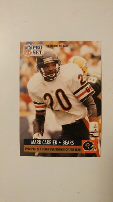 Darren Lewis Bears 1991 Upper Deck Rookie Force #650 & Mark Carrier ...