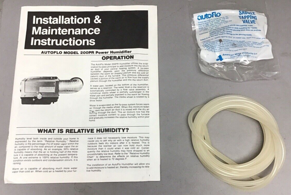 AutoFlo 200P Drum Power Whole House Bypass Style Humidifier w/ Controls ...