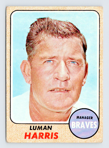 1968 Topps Card, #439 Luman Harris, Atlanta Braves | eBay