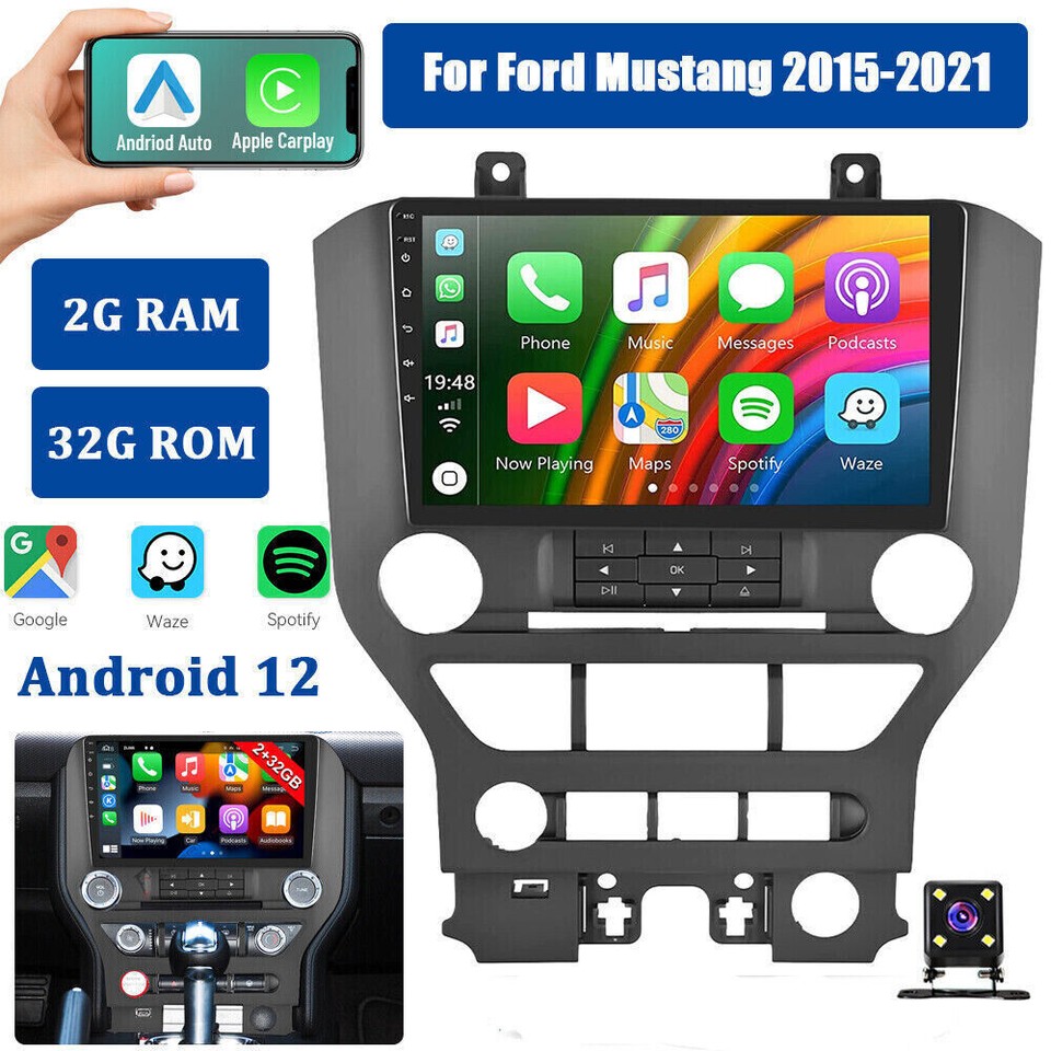 9" For Ford Mustang 2015-2021 Android 13 Car Radio Stereo CarPlay GPS ...
