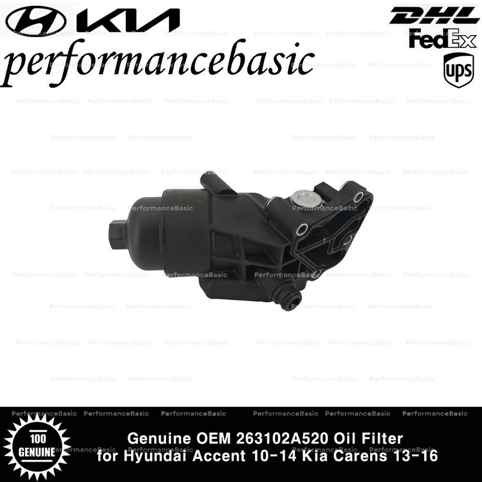 Genuine OEM 263102A520 Oil Filter for Hyundai Accent 10-14 Kia Carens ...