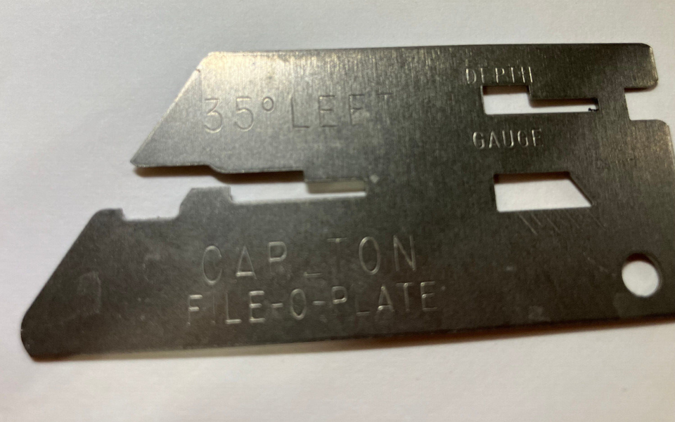 65993 Carlton FILE-O-PLATE 3/8" LO PRO 5/32" CHAINSAW FILE | eBay