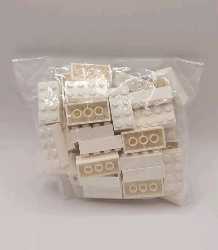 x50 White LEGO Bricks Size 2x4 - bulk lot - New | eBay