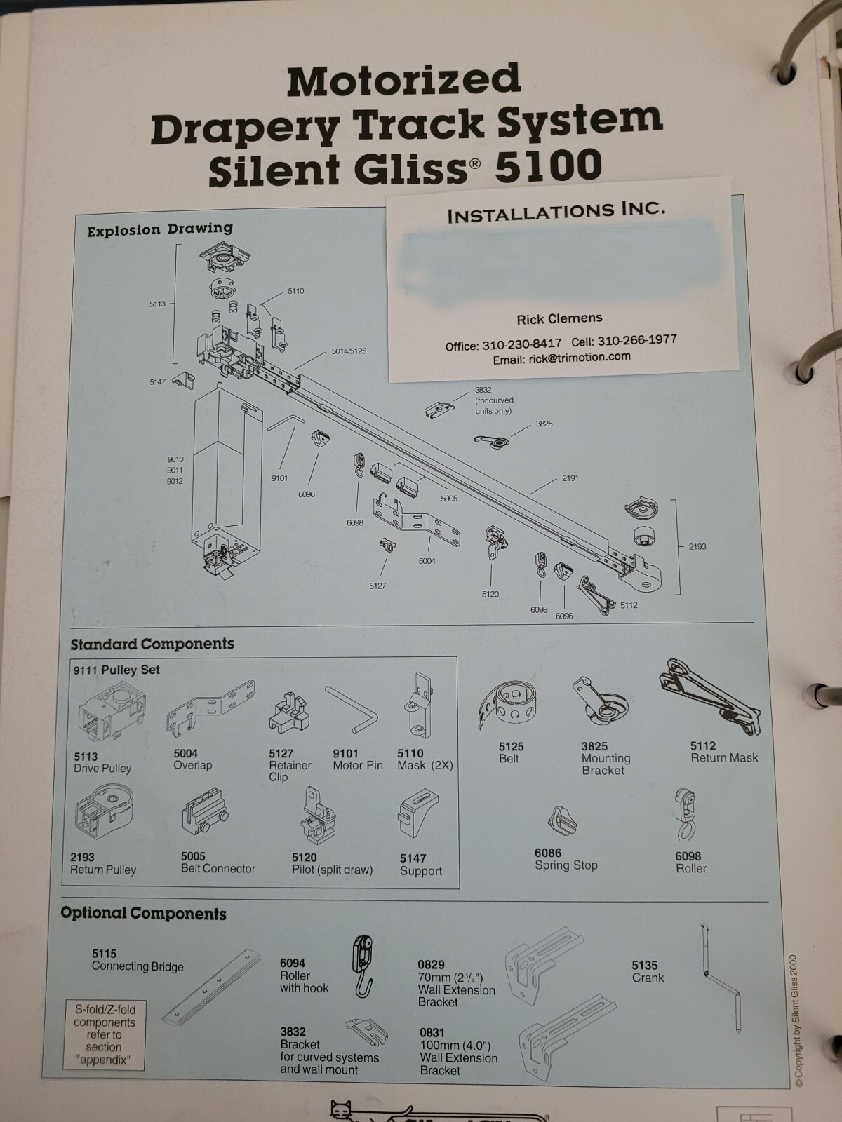 Silent Gliss 9011 Series Motor 5100 Drape Track 2950 Verticals 9010 ...