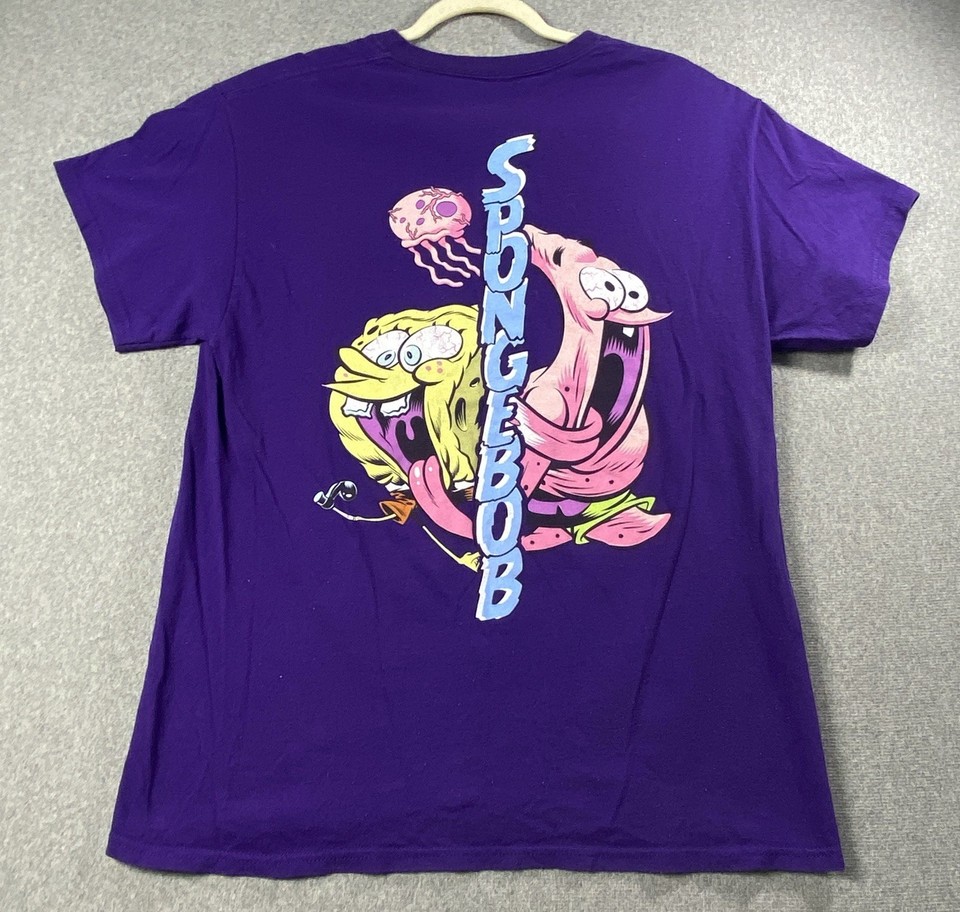 SpongeBob SquarePants T-Shirt - Cartoon Work Design Unisex Size L ...