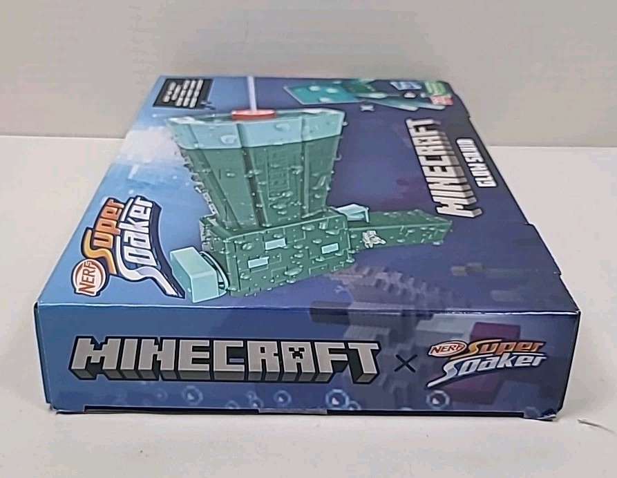 NERF Super Soaker Minecraft Glow Squid Water Blaster Gun - BRAND NEW | eBay
