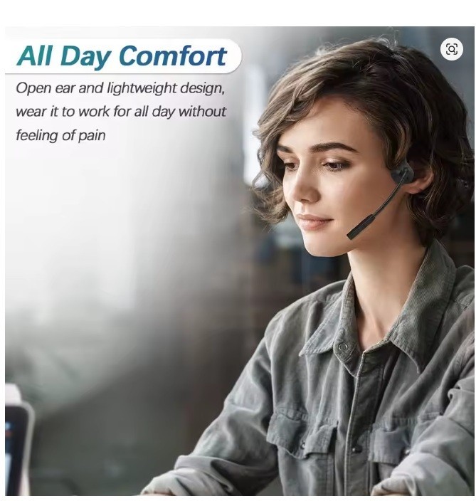 Wireless Bluetooth Headset Bone Conduction Earphones Fast Charge Sports ...