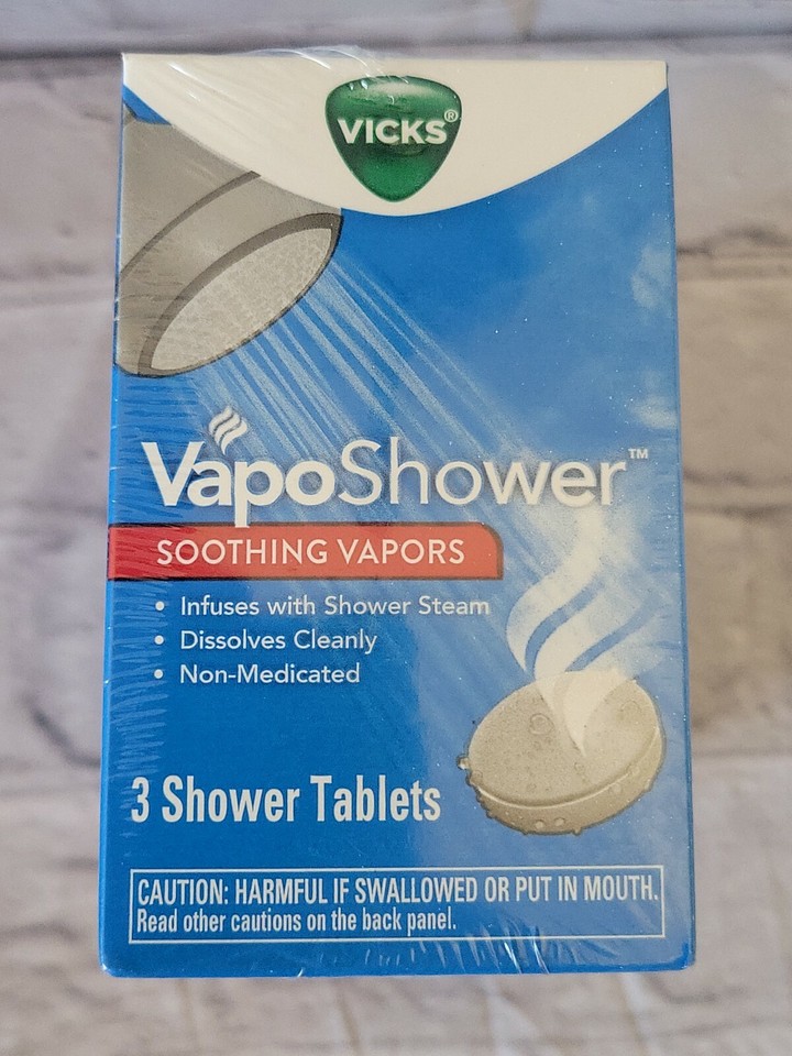 Vicks VapoShower, 12ct Shower Bomb Tablets, Soothing Vicks Vapor Steam ...