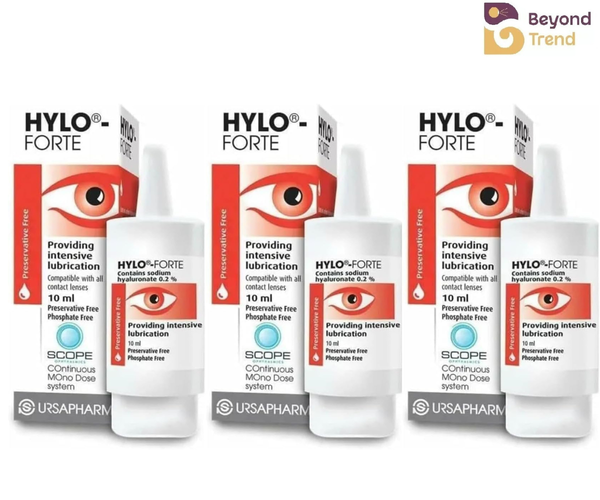 Hylo Forte Eye Drops 10ml Pack of 3 - Exp:- 07/2026 4031626710789| eBay
