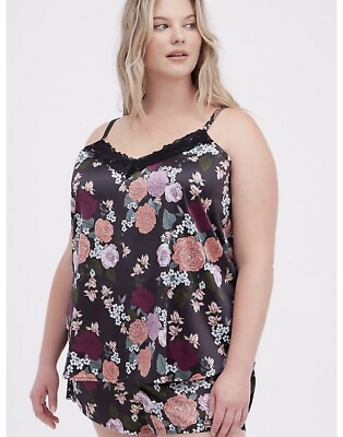 Torrid 4 Stretch Satin Lingerie Pajamas Set Top/Bottom | eBay