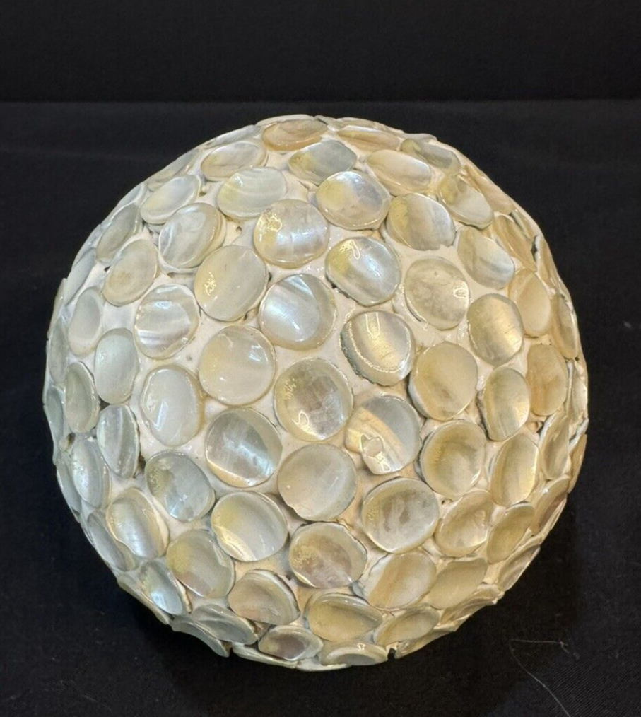 Capiz Shell Decorators Orb 4" Natural Shell Colors Beautiful | eBay