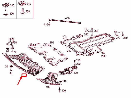 Mercedes-Benz W213 E Class Engine Undertray Cover P/n A2135204200 Ref ...