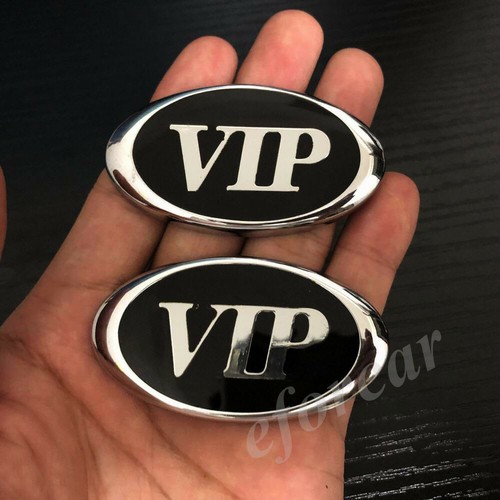 2x 3D Metal VIP Luxury Car Emblem Trunk Badge Motorcycle Gas Tank Decal ...