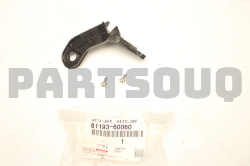 8119360060 Genuine Toyota RETAINER, RH HEADLAMP PROTECTOR, UPR RH 81193 ...