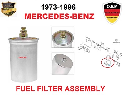 Fuel Filter For 73-96 Mercedes W107,W116,W123,W124,W126,W129,W140,W201 ...