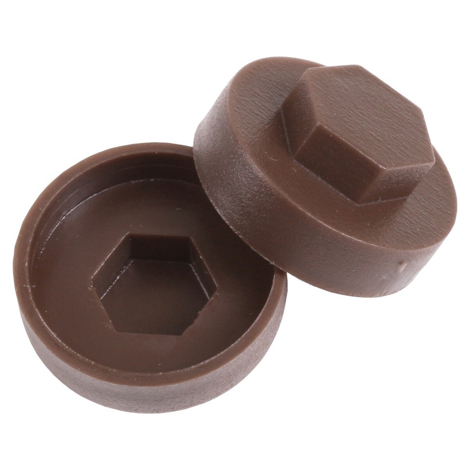 Choose AMOUNT & COLOUR 16mm HEXAGON COVER CAPS Roofing Screw Dome ...