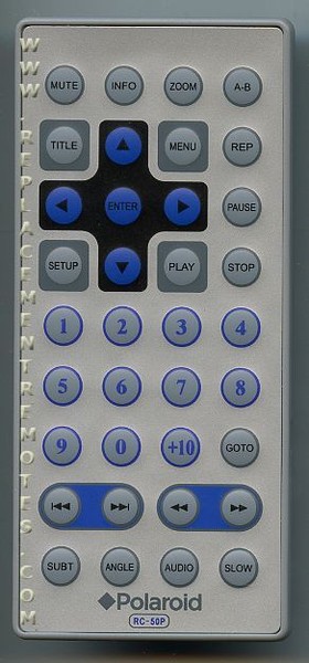 Polaroid RC50P Portable DVD Player Remote Control for sale online | eBay
