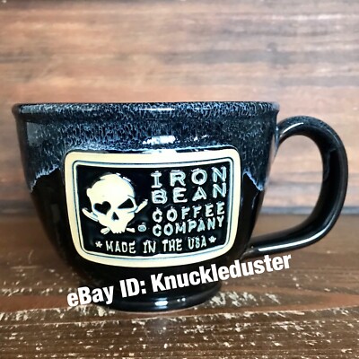 MADE IN THE USA Latte Mug 2017 IRON BEAN COFFEE COMPANY Deneen Pottery ...