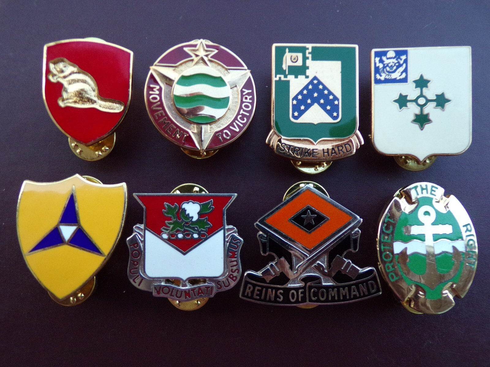 US Army Artillery Engineer MP Cavalry Unknown Unit DI Crest Badge Pin ...