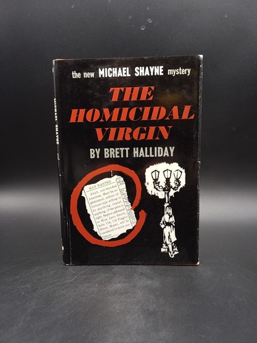 Brett Halliday THE HOMICIDAL VIRGIN Michael Shayne vintage 1960 1st ...