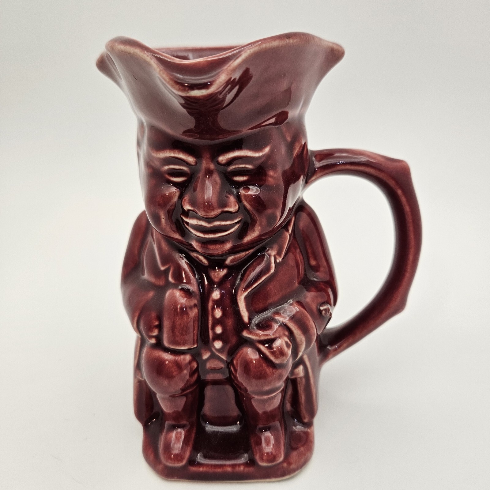 Vintage Shawnee Pottery Toby Mug Maroon 5.25” Colonial Man | eBay