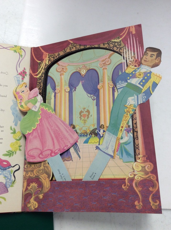 WALT DISNEY'S CINDERELLA PUPPET SHOW Retta Worcester Illustrated HC ...