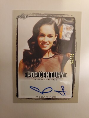 Megan Fox 2017 Leaf Pop Century Signatures BA-MF1 21/25 Autograph ...