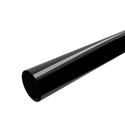 Acrylic Perspex Black Rod Dia.20mm x 1M long Extruded Gloss Black FREE ...