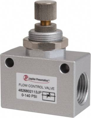 PRO SOURCE Aluminum Alloy Inline Flow Control Valve: 1/2" F NPT, 0 to ...