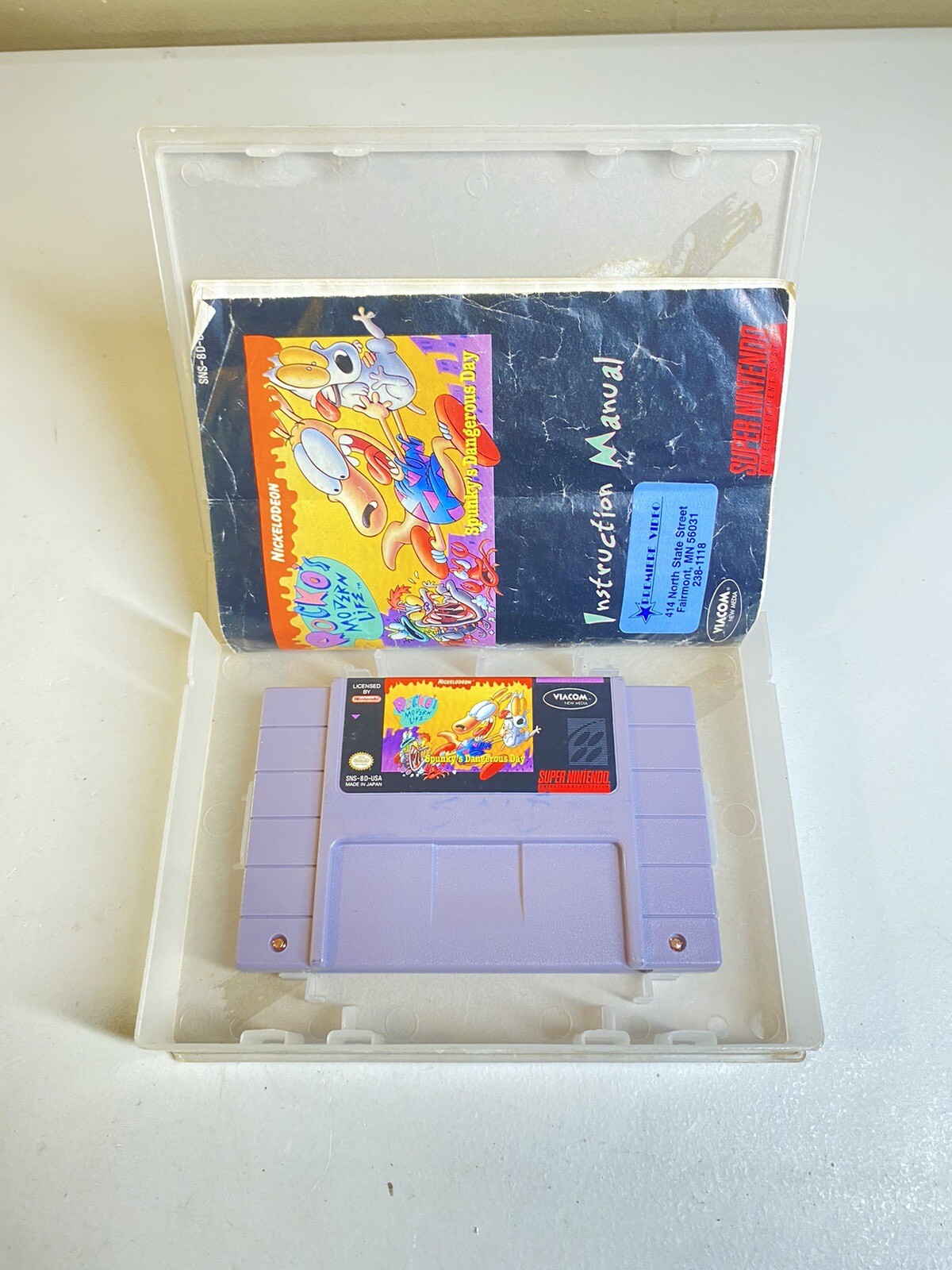 Rocko's Modern Life (SNES, 1992) Authentic Complete in Box Tested Clean ...