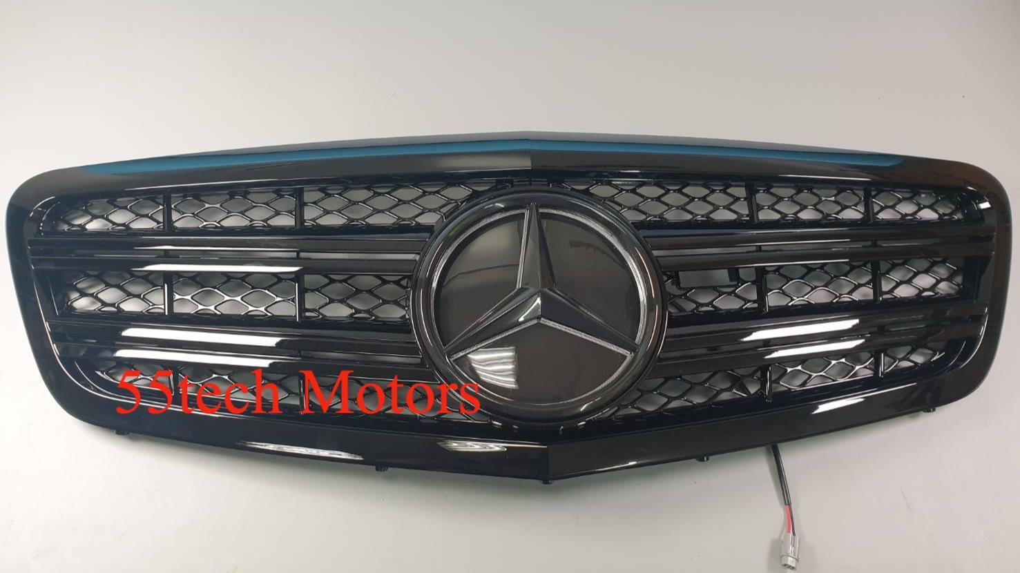 Mercedes W221 LED Illuminated Star Grille grill 2010 2012 S550 Grill ...