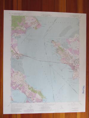 San Quentin California 1980 Original Vintage USGS Topo Map | eBay