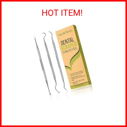 Dental Tools, 3 Pack Teeth Cleaning Tools Stainless Steel Dental ...