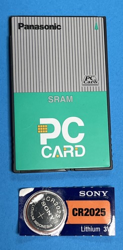 PANASONIC 512KB SRAM Card (New Battery) Model# BN-512HSR | eBay