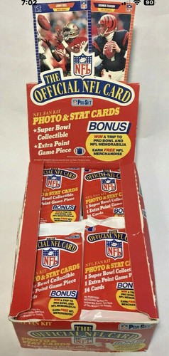 1989 Pro Set Series 1 Football Cards, 4 Sealed Wax PACKs From Wax Box ...