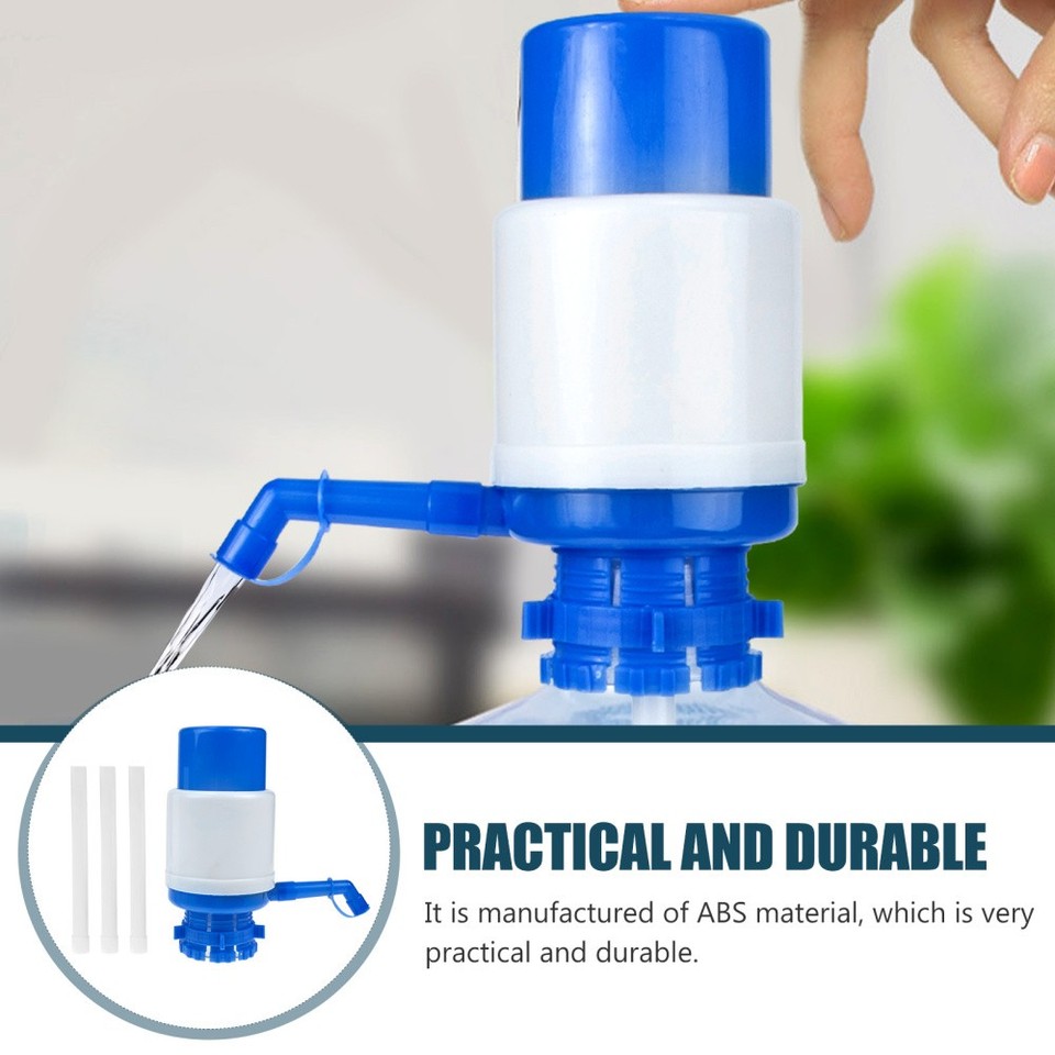 Hand Pump Water Drink Pressurized Drinker Syphon Dispenser Small Bottle ...
