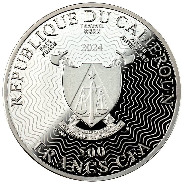 MESSIER 100 NGC GALAXY SERIES 2024 Silver Coin Cameroon Mint of Poland ...
