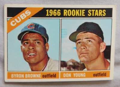 1966 Topps #139 Cubs Rookie Stars Byron Brownie Don Young Baseball Card ...