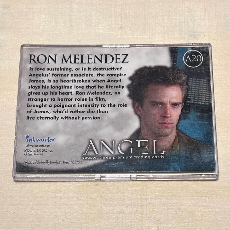 Angel Inkworks Autographed Card A20 Ron Melendez as James BTVS | eBay