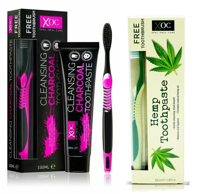 XOC Hemp Toothpaste 100ml Natural Organic With Toothbrush for sale ...