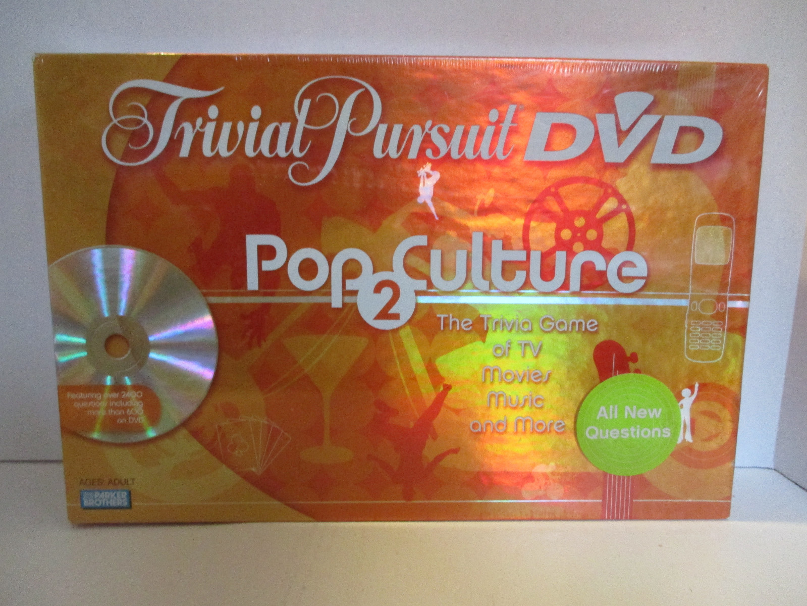 Trivial Pursuit DVD Pop Culture 2 Game TV Adult Trivia of Movies Music ...