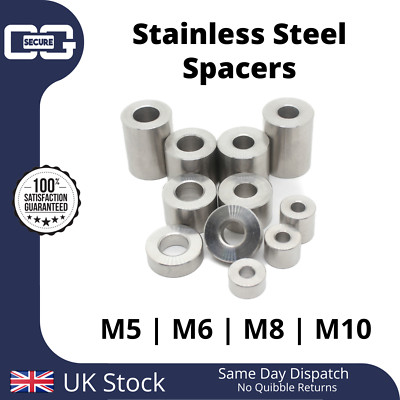 Stainless Steel Spacer - Standoff Collar Stand Off Spacers | M5 | M6 ...
