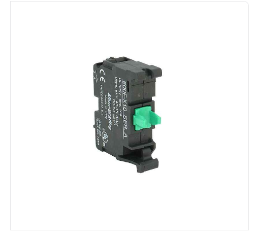 Contact Block, No Latch, Front Mount, 22.5 mm, Plastic, 1 Normally Open ...