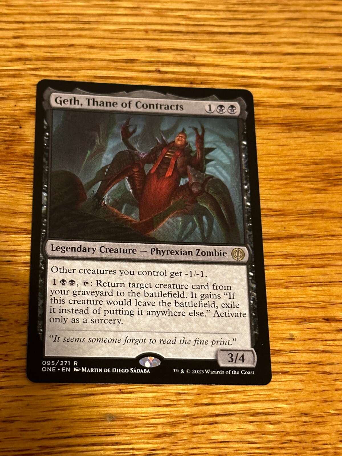 MTG Phyrexia: All Will Be One Geth Thane of Contracts | eBay