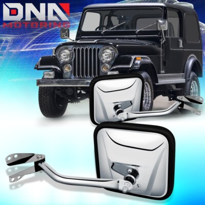 FOR 1960-1975 JEEP CJ6 CJ3 CJ5 PAIR OE STYLE MANUAL SIDE DOOR MIRROR ...