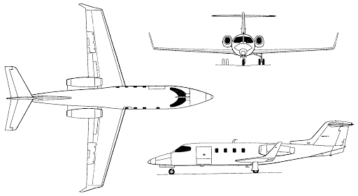 Learjet 25D Airplane Desk Wood Model Small New | eBay
