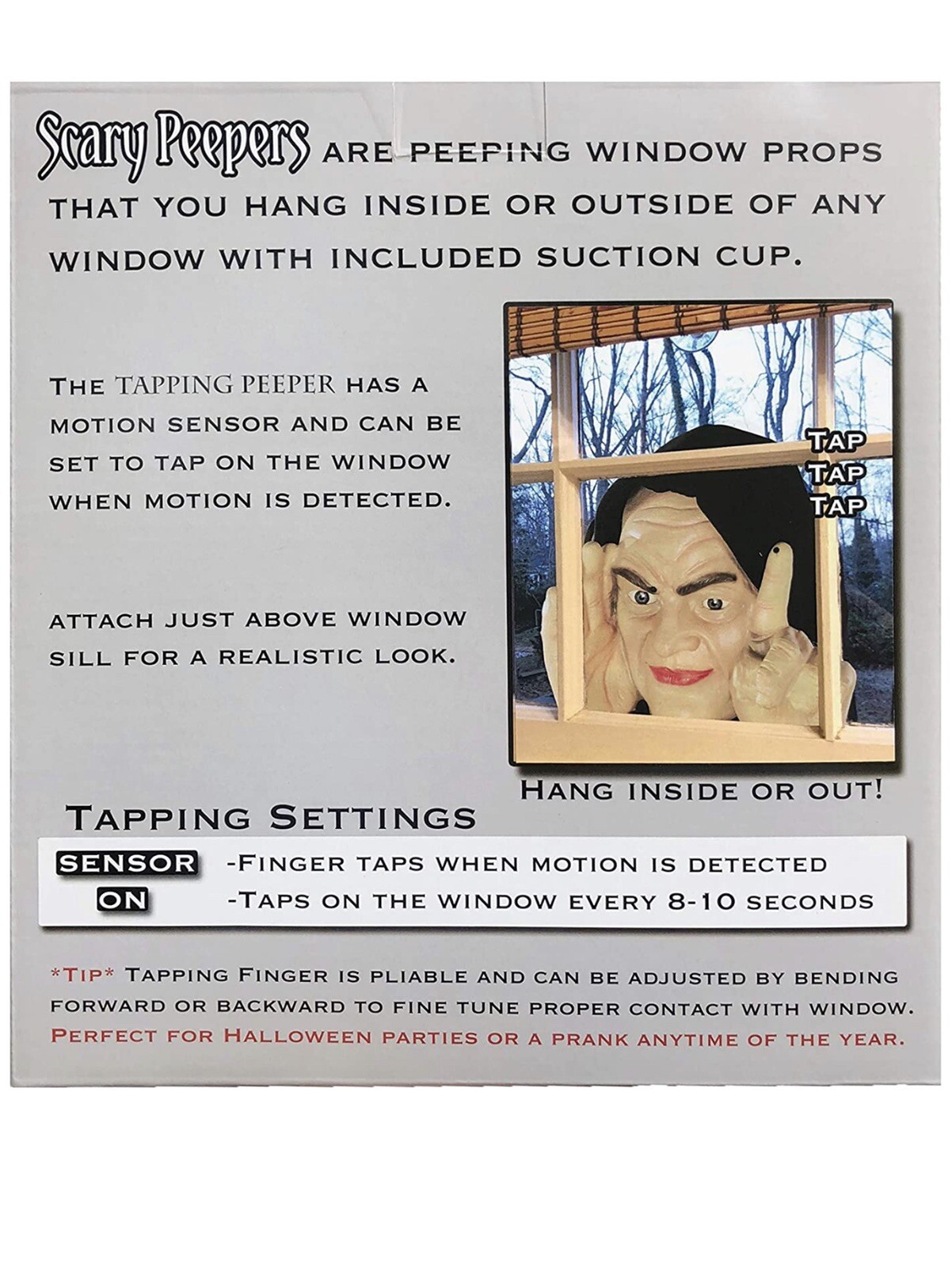 Halloween decoration animated Scary Tapping Peeping Window Prop (a) | eBay