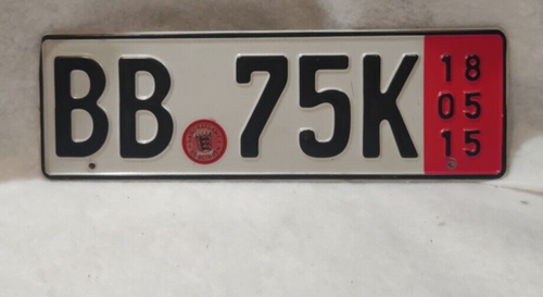 Germany Mercedes-Benz Transfer License Plate BB 75K - Landratsamt ...